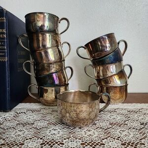 Oneida | Dining | Vintage Oneida Silver Tea Cups Set Of 2 | Poshmark